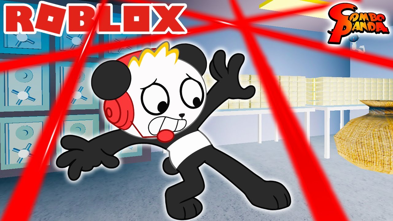 ALMOST CAUGHT in Roblox Big Bank ROBBERY Let's Play! Combo Panda Can't ...