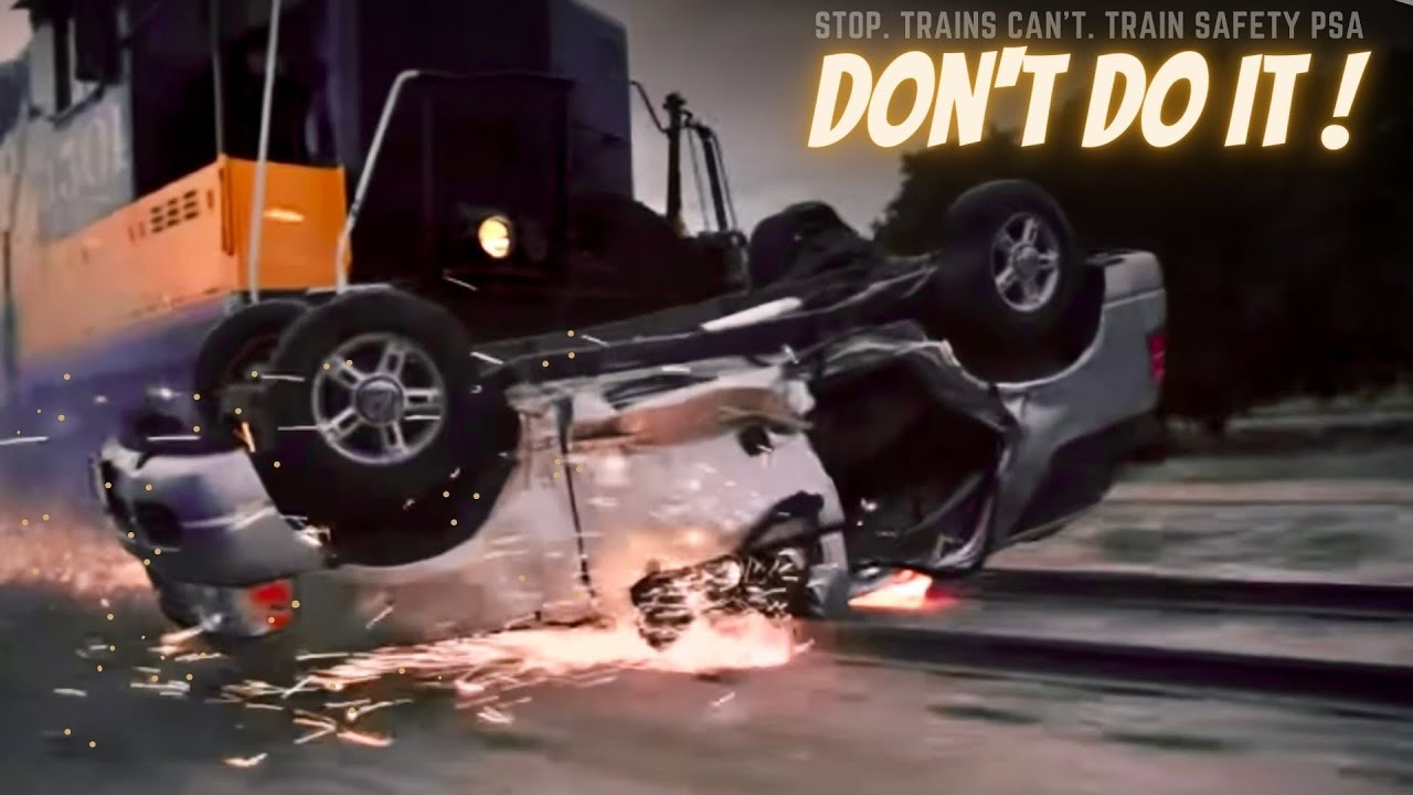 Stop. Trains Can't. (a PSA by NHTSA & USDOT/FRA) - YouTube