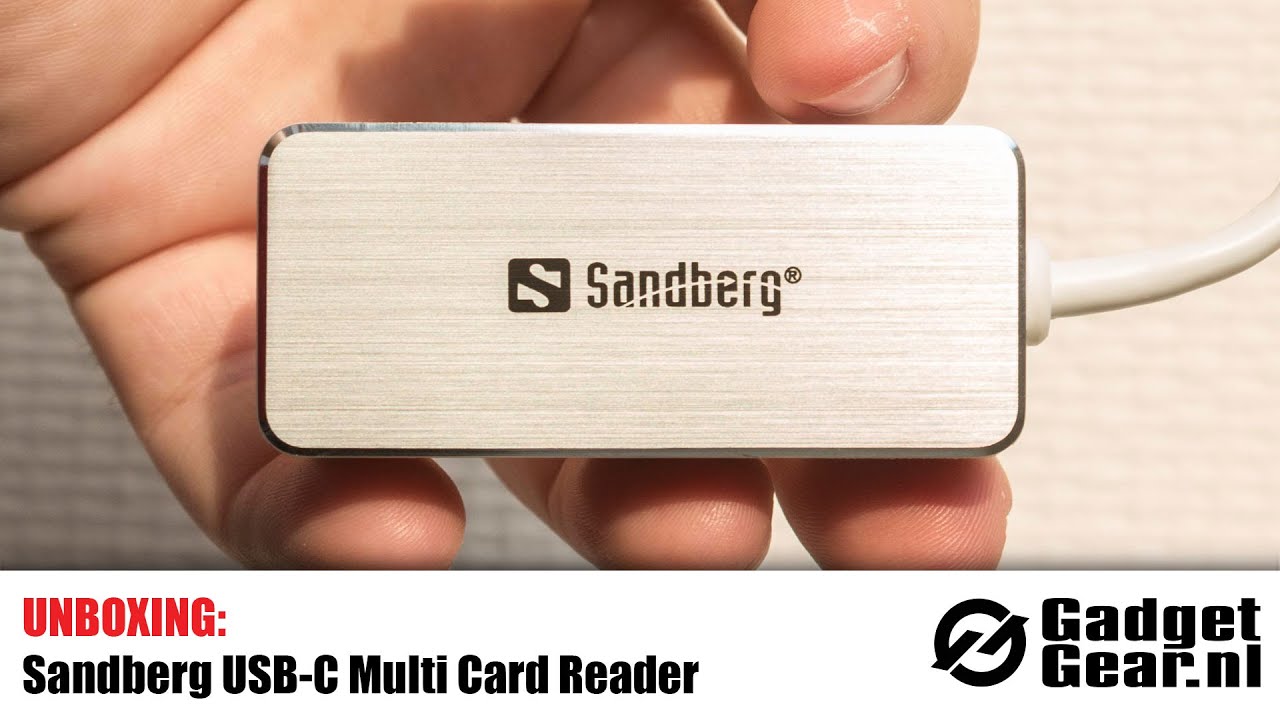 Unboxing: Sandberg USB C Multi Card Reader - YouTube