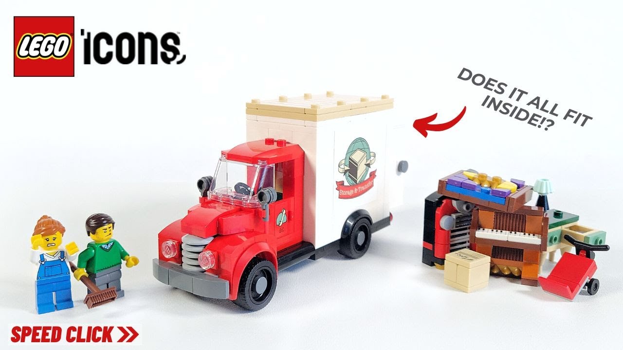 Well Packed LEGO Moving Truck #40586 / Speed Build Review - YouTube