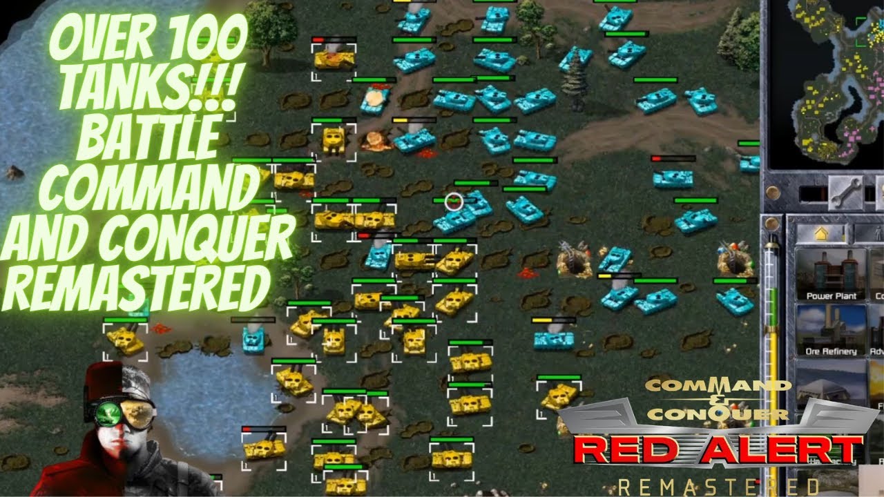 Over 100 tanks!!! Battle Command and Conquer Remastered Collection Red ...