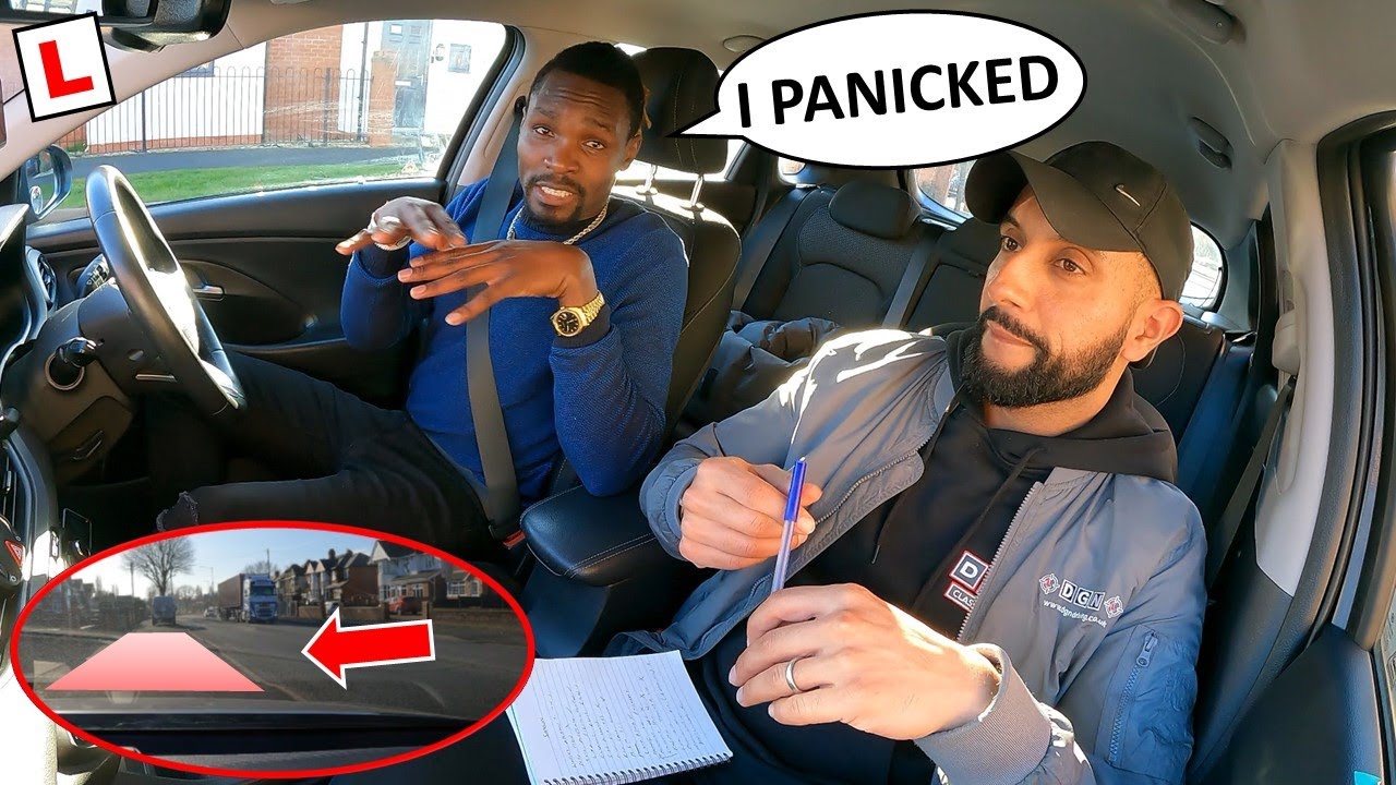 Learner Drives TOTALLY OFF THE ROAD - YouTube
