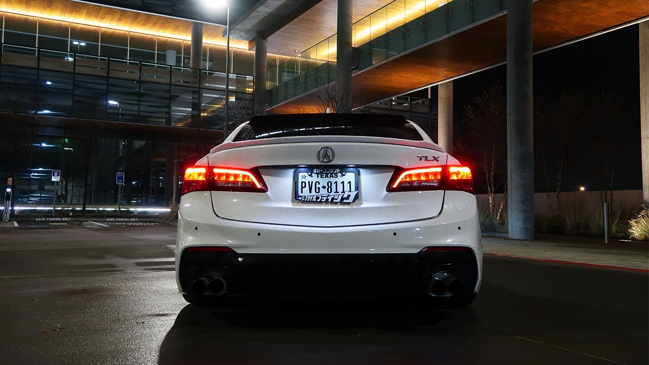 2016 TLX A Spec Rear Bumper Conversion & New Exhaust ! - YouTube