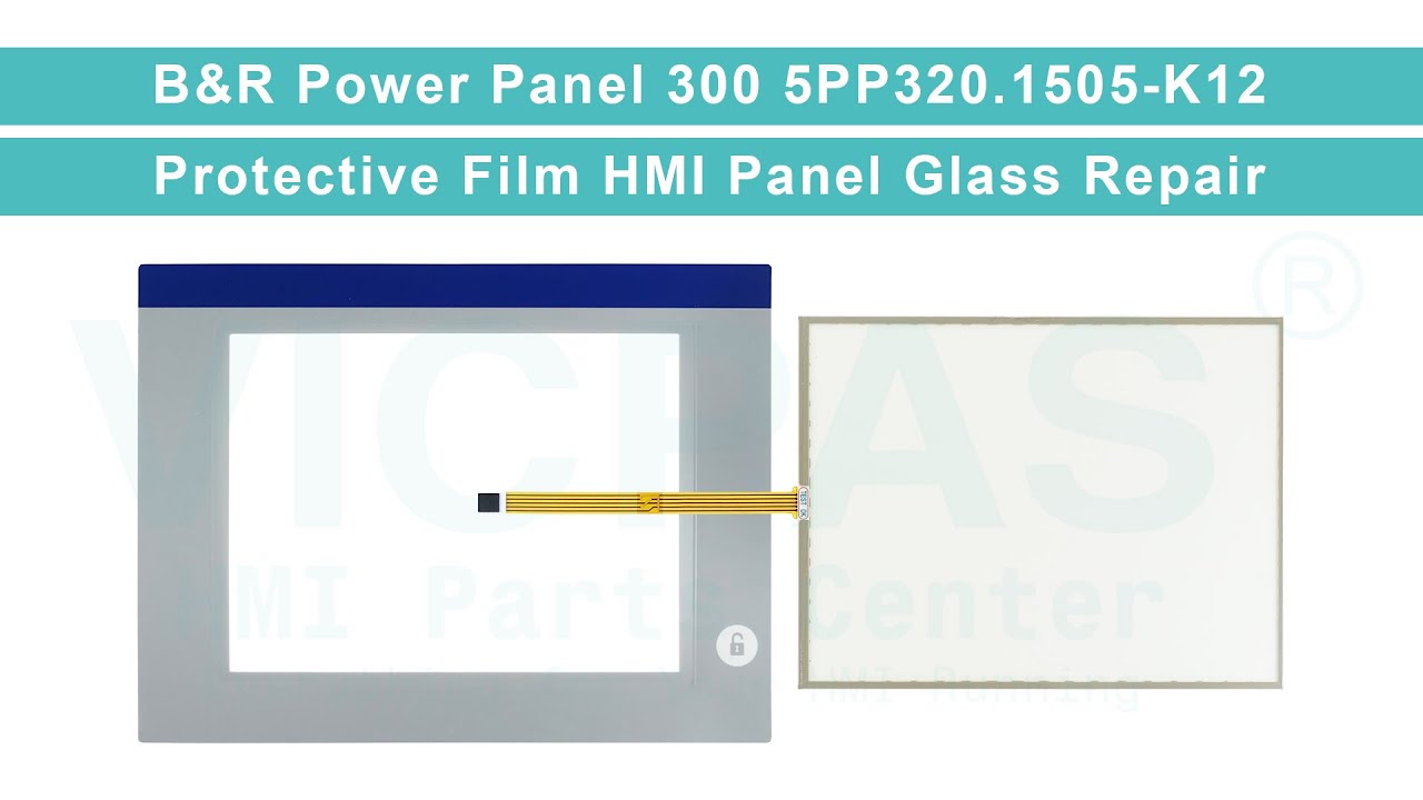 B&R Power Panel 300 Series 5PP320.1505-K12 Protective Film HMI Panel ...