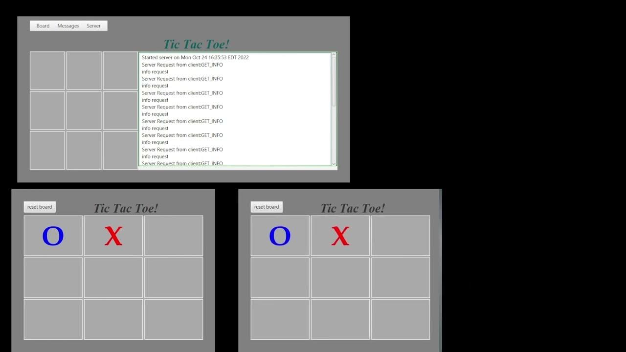 JavaFX Tic-Tac-Toe Multiplayer Game - YouTube