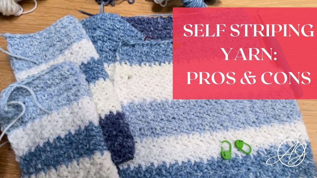 Self Striping Yarn: Pros and Cons - Tips for Crocheting a Baby Cardigan ...