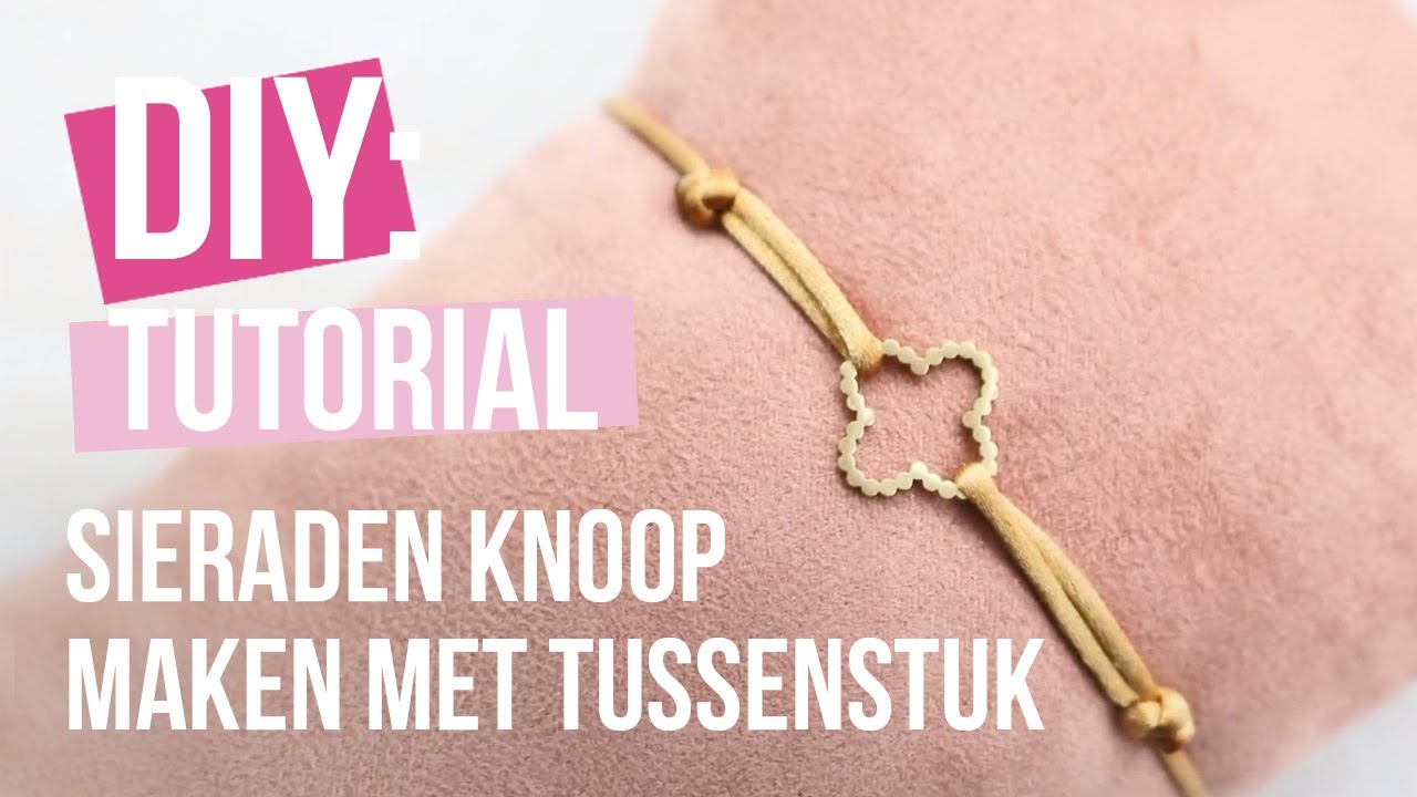 DIY Tutorial: Verschuifbare sieraden knoop maken met draad ♡ DIY - YouTube