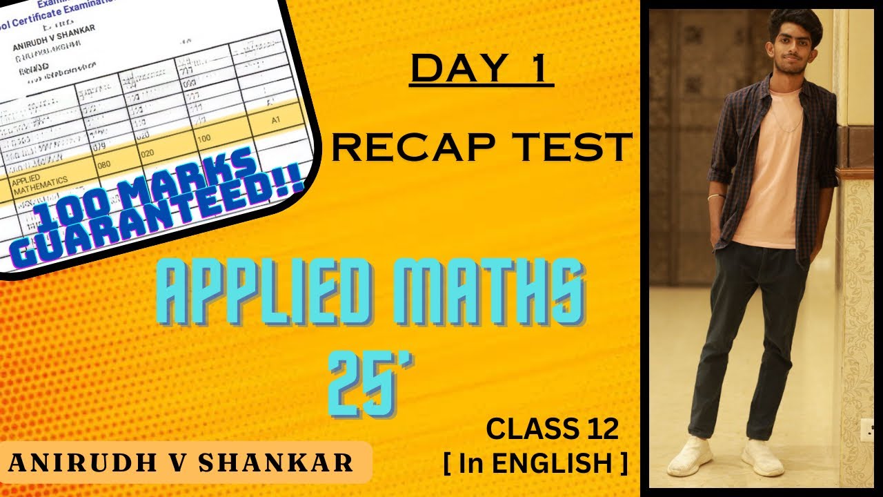 📢 Day 1 Recap Test is LIVE! Are You on Track for 100/100 in Applied ...