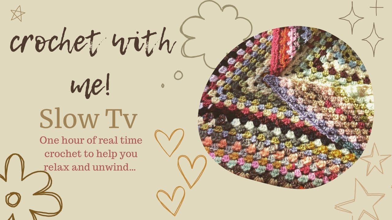 Crochet with me! 1 hour of calming crochet (NO TALKING) - YouTube