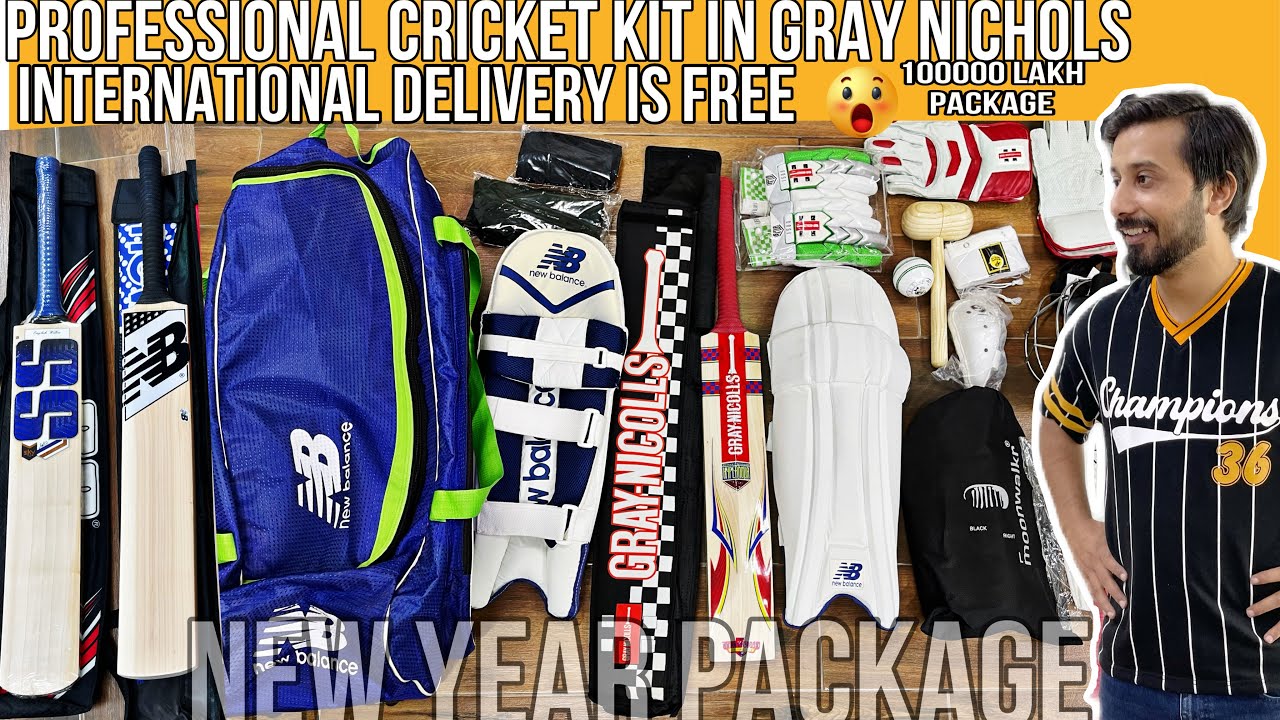 Professional Cricket Kit |Grey Nichols |New Year Package with free ...