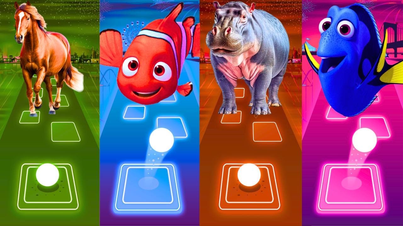 Funny Horse vs Funny Nemo vs Funny Hippo vs Funny Dory | Coffin Dance ...