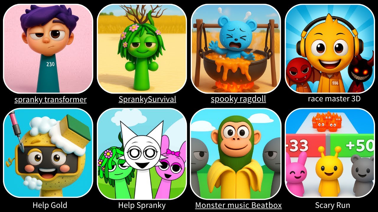 Spranky Survival, Help Spranky, Scary Run, Spranky Transformer, Help ...
