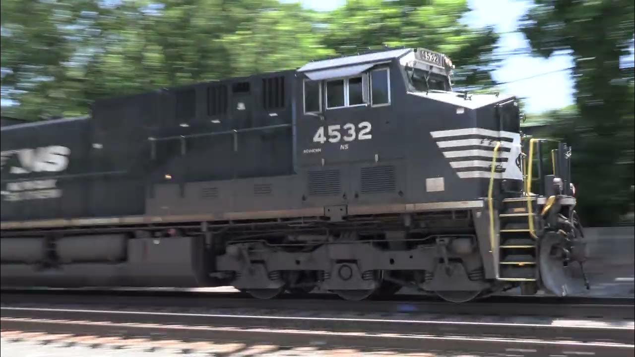 NORFOLK SOUTHERN GE AC44C6M Southbound Coil Steel Train - YouTube