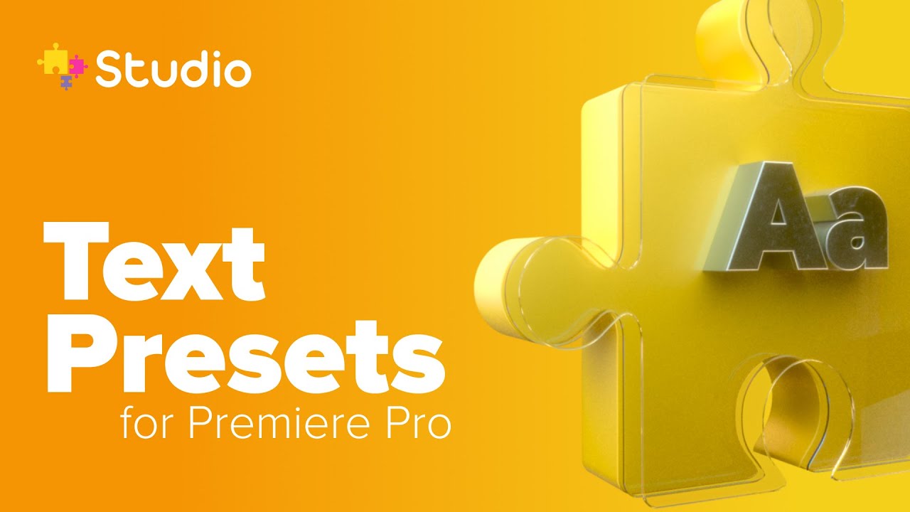 Text Presets Plugin for Premiere Pro | How to use + Free Plugins - YouTube