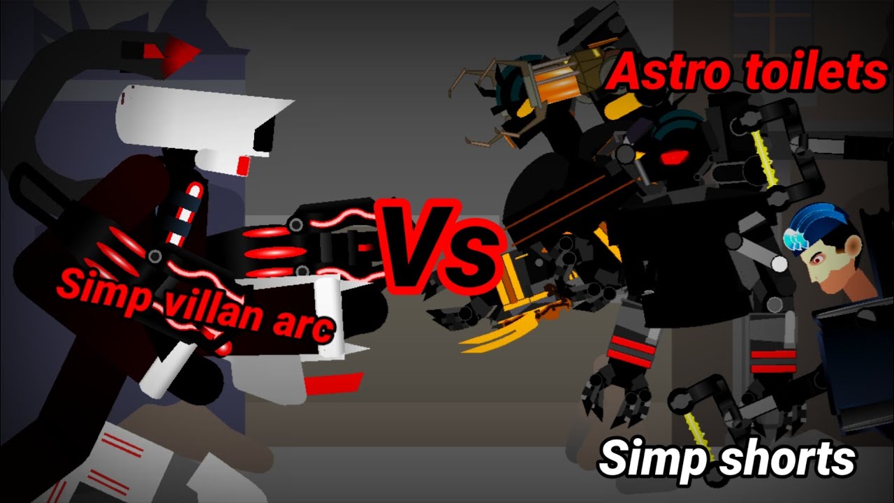 Simp villan arc vs Astro toilets army | villan arc shorts - YouTube