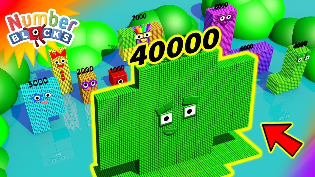 NUMBERBLOCKS PUZZLE Tetris Game 40000 ASMR RAIN BIG Numberblocks ...