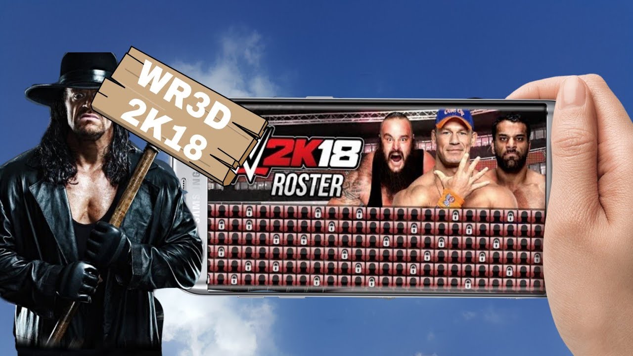 WR3D 2K18 mod | wrestling revolution 3D mod 2k18 | - YouTube