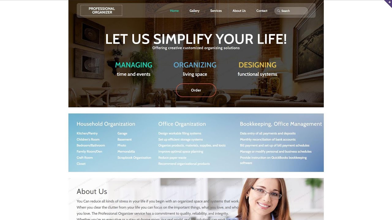 Office Responsive Website Template by WT - 53275 - YouTube