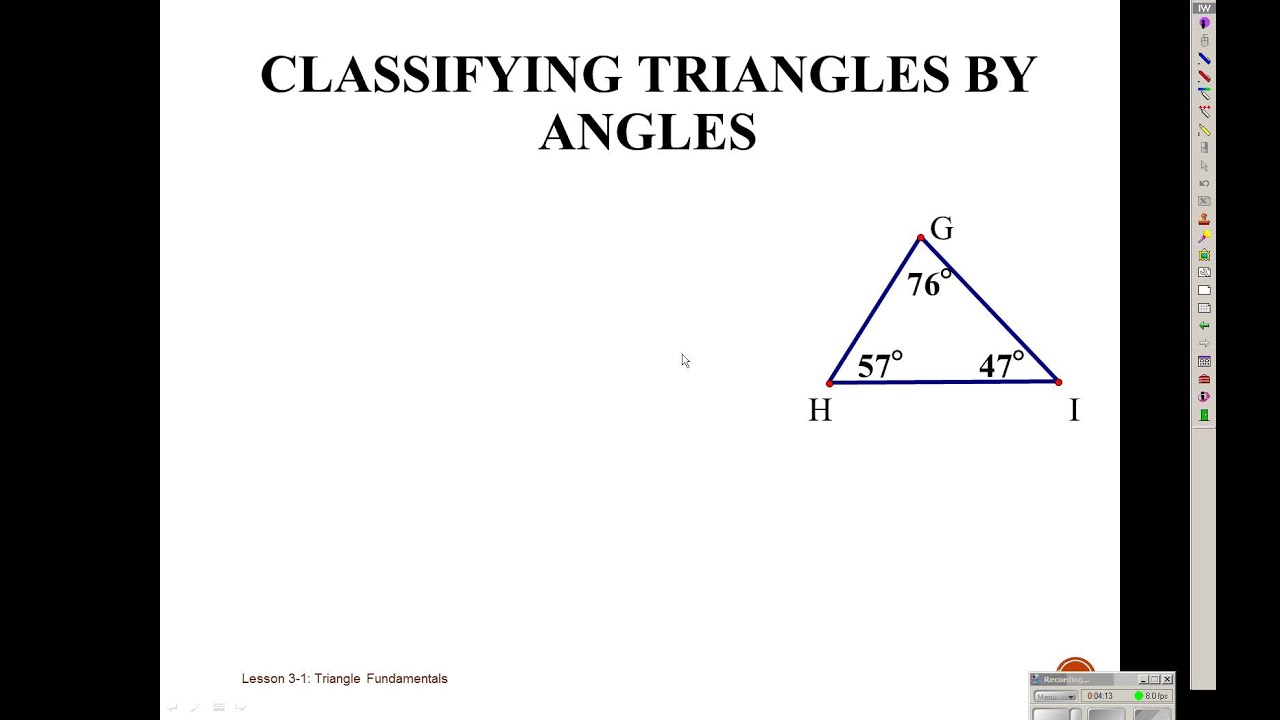 Geometry 4.25 IM2 Triangle Fundamentals - YouTube
