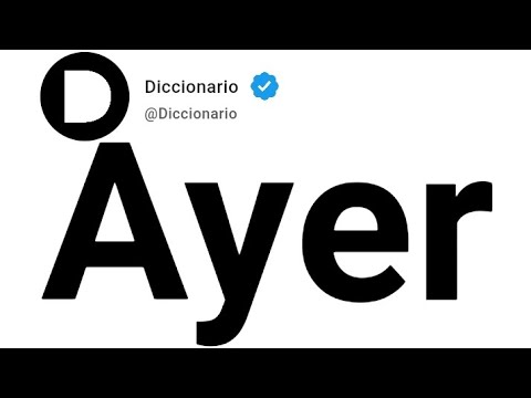 Ayer Significado En Español - YouTube