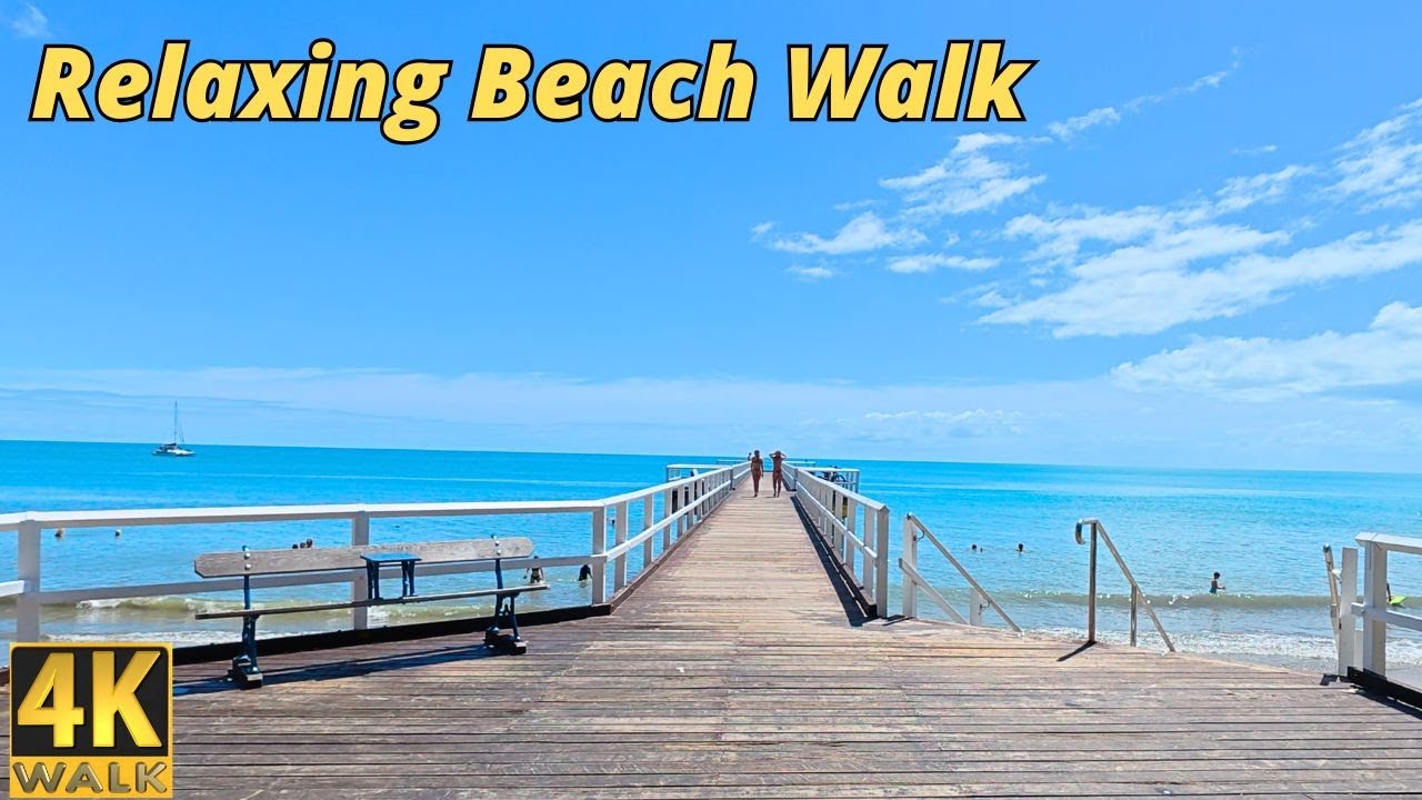 Tropical Island Beach Walk 🌴 4K Relaxing Beach Sounds Waves - YouTube