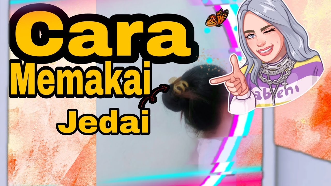 cara memakai jedai | cara simpel memakai jedai/jepit badai - YouTube