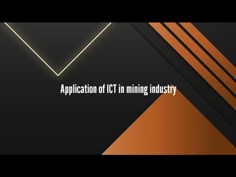 Application of ICT in mining industry - YouTube