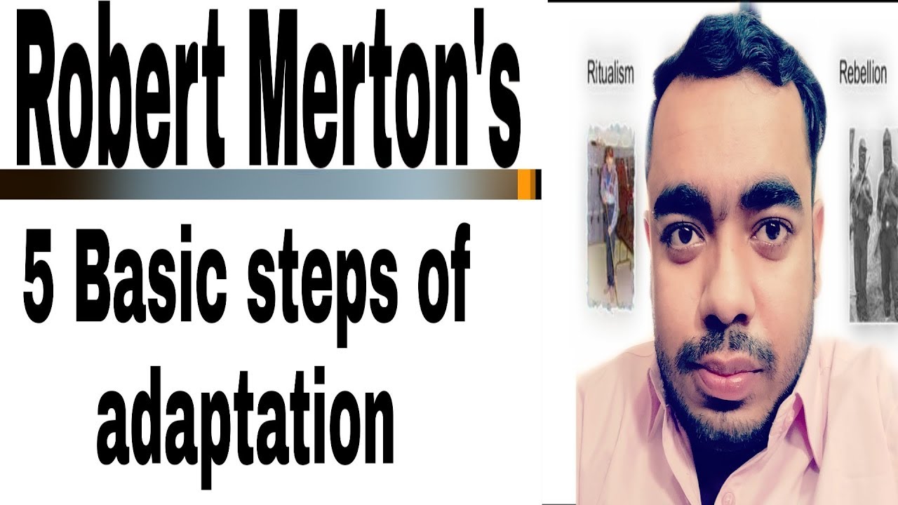 Crime & Deviance Theory || Robert Merton || Five Basic steps of ...