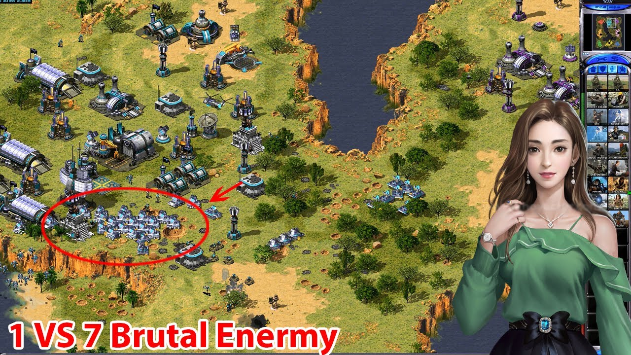 Red Alert 2 A Path Beyond II 1 vs 7 Brutal Enermy - YouTube