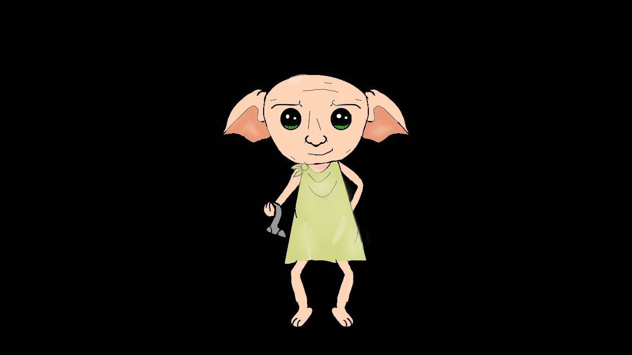 How to draw Dobby from Harry Potter /Dobby nasil çizilir #dobbydrawing ...