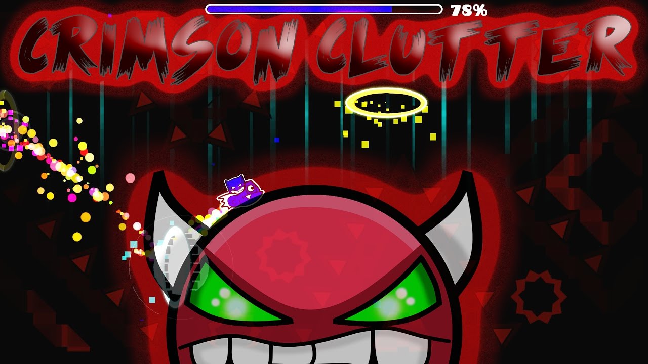 Geometry Dash | Crimson Clutter (Insane Demon)- By RedUniverse - YouTube