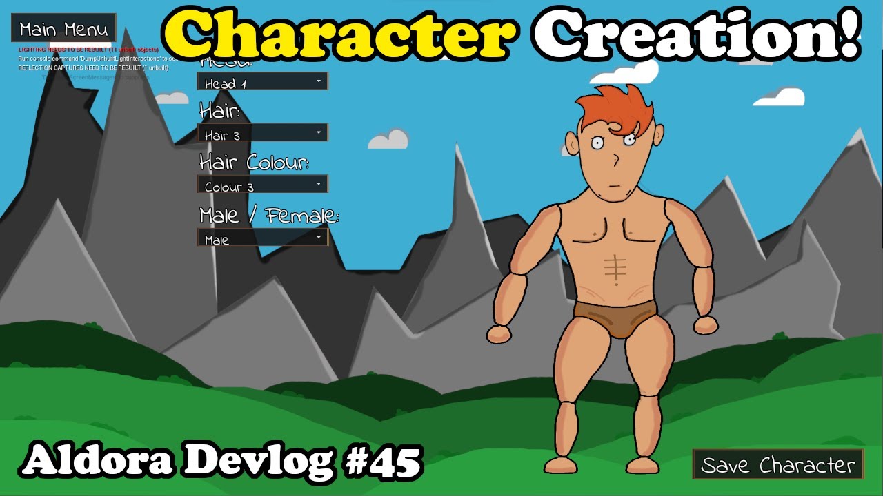 I Made My Character Creation System! | Aldora Devlog #45 - YouTube