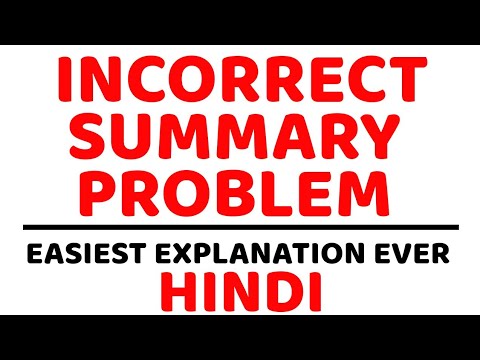 Incorrect Summary Problem ll DBMS ll Explained with Example in Hindi ...