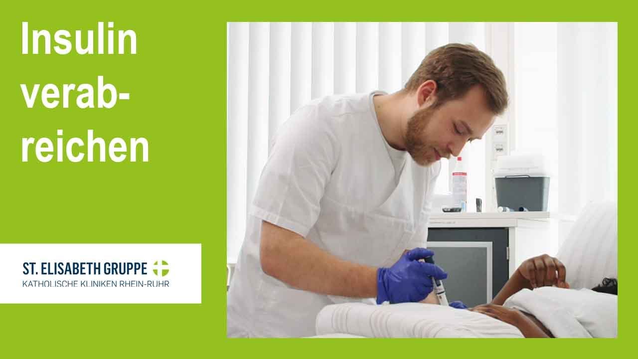 Insulin verabreichen - Einblick in die Pflegeausbildung der St ...