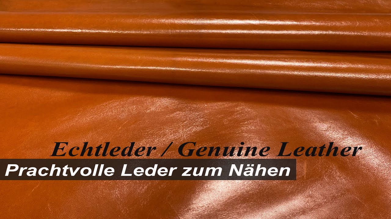 Echtes Leder, leder glatt, weich, braun | Genuine leather, smooth ...