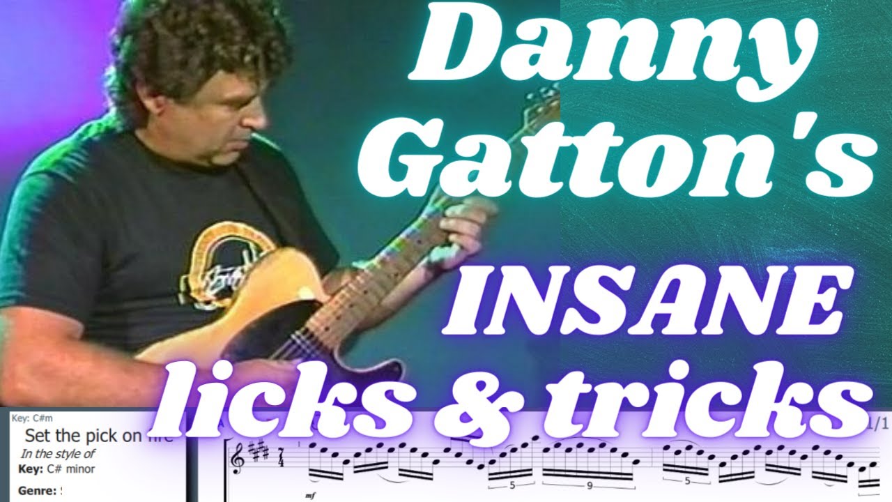 Danny Gatton - INSANE country cascade, licks & tricks (w/ TABS) - YouTube