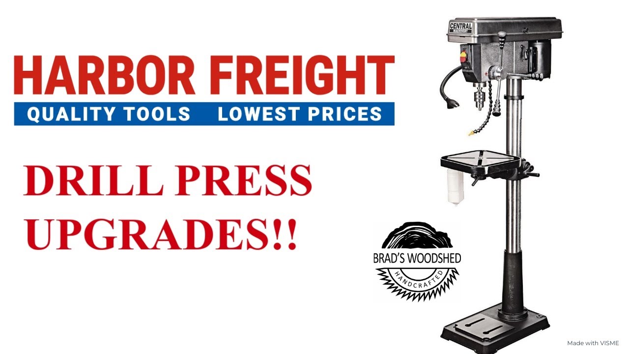 Harbor Freight Drill Press Upgrades And Modifications YouTube