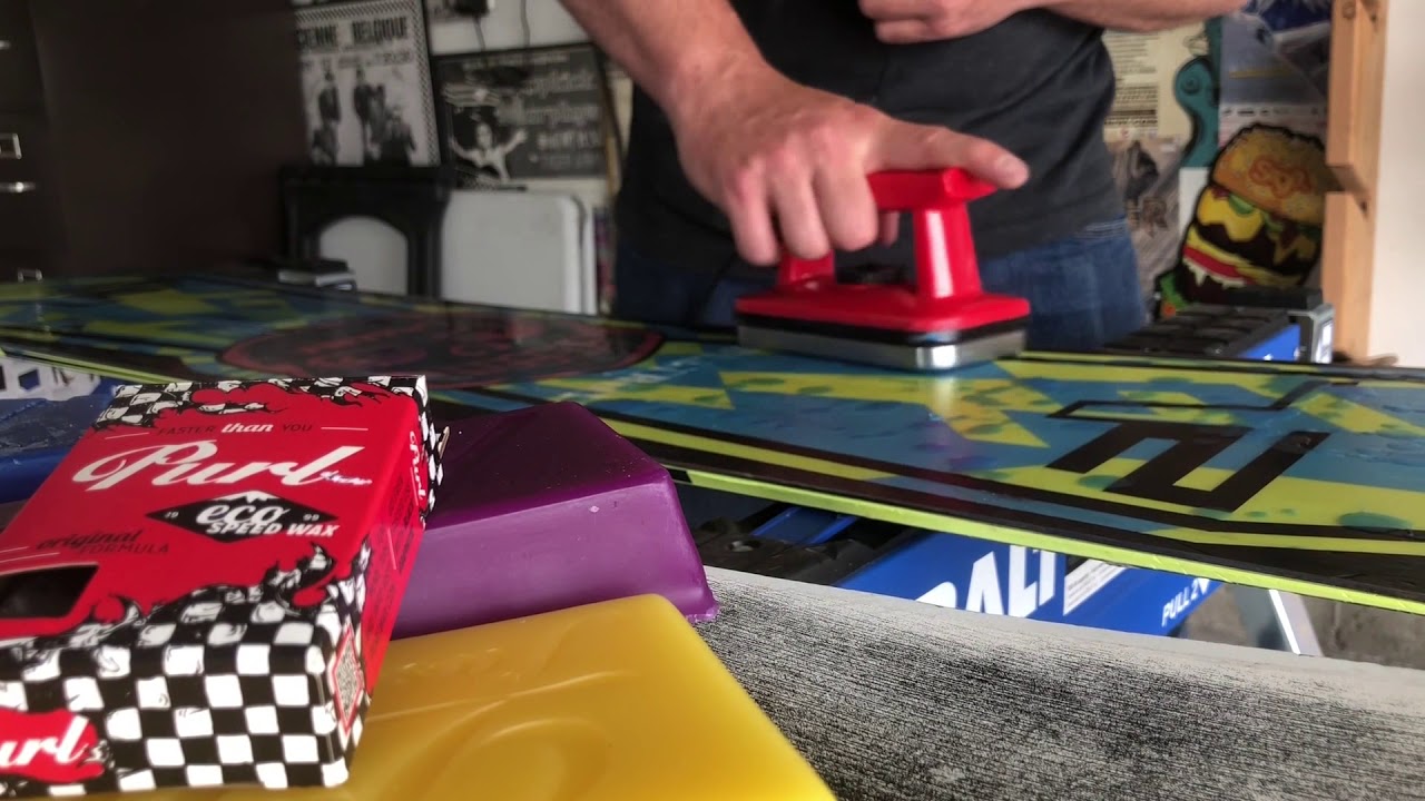 Purl Wax- Hot Wax Session with Purl Snowboard Wax and Ski Wax - YouTube
