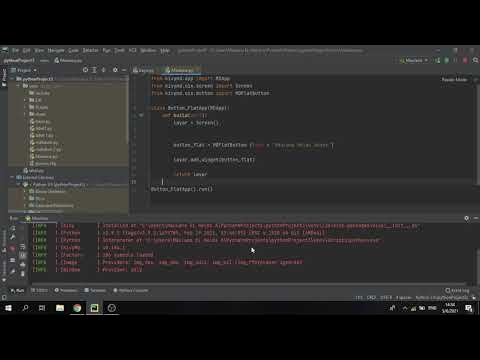 Cara Membuat atau Menambahkan Flat Button Mengunakan Library kivyMD & Framework kivy - YouTube