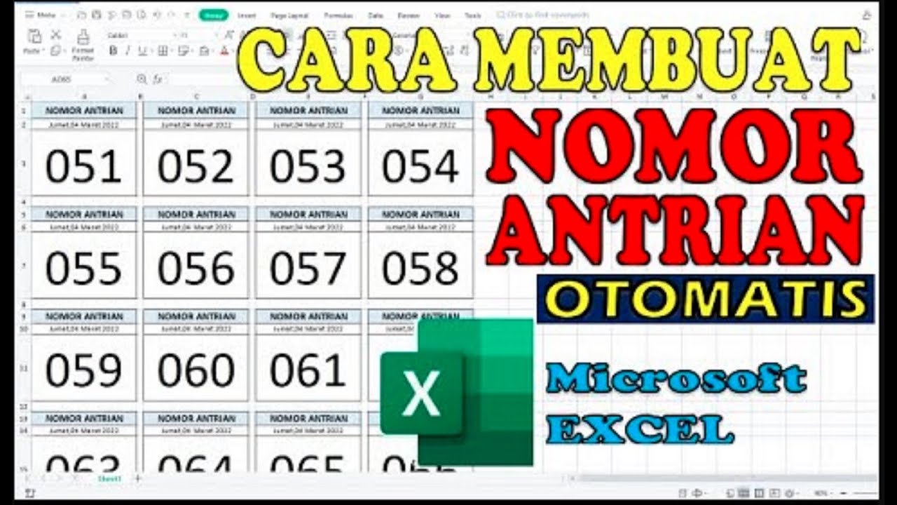 Cara Membuat Nomer Antrian Otomatis - YouTube