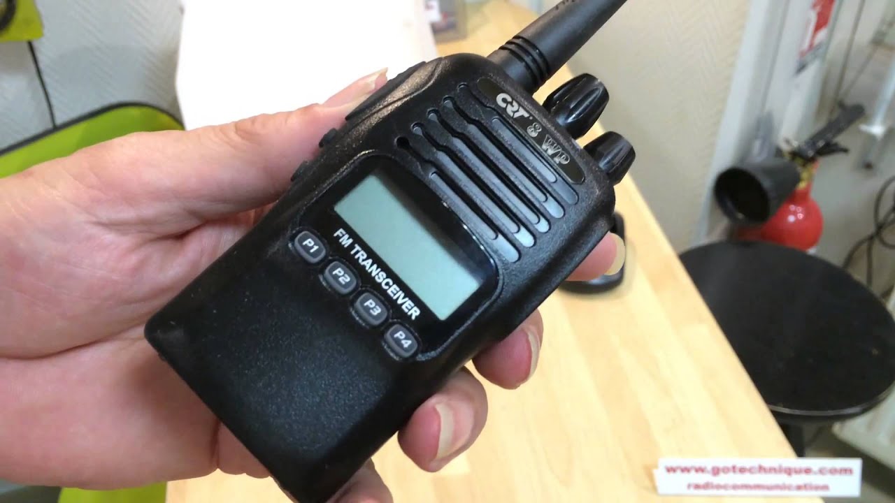 Talkie Walkie CRT8WP PMR446 UHF Presentation GoTechnique - YouTube