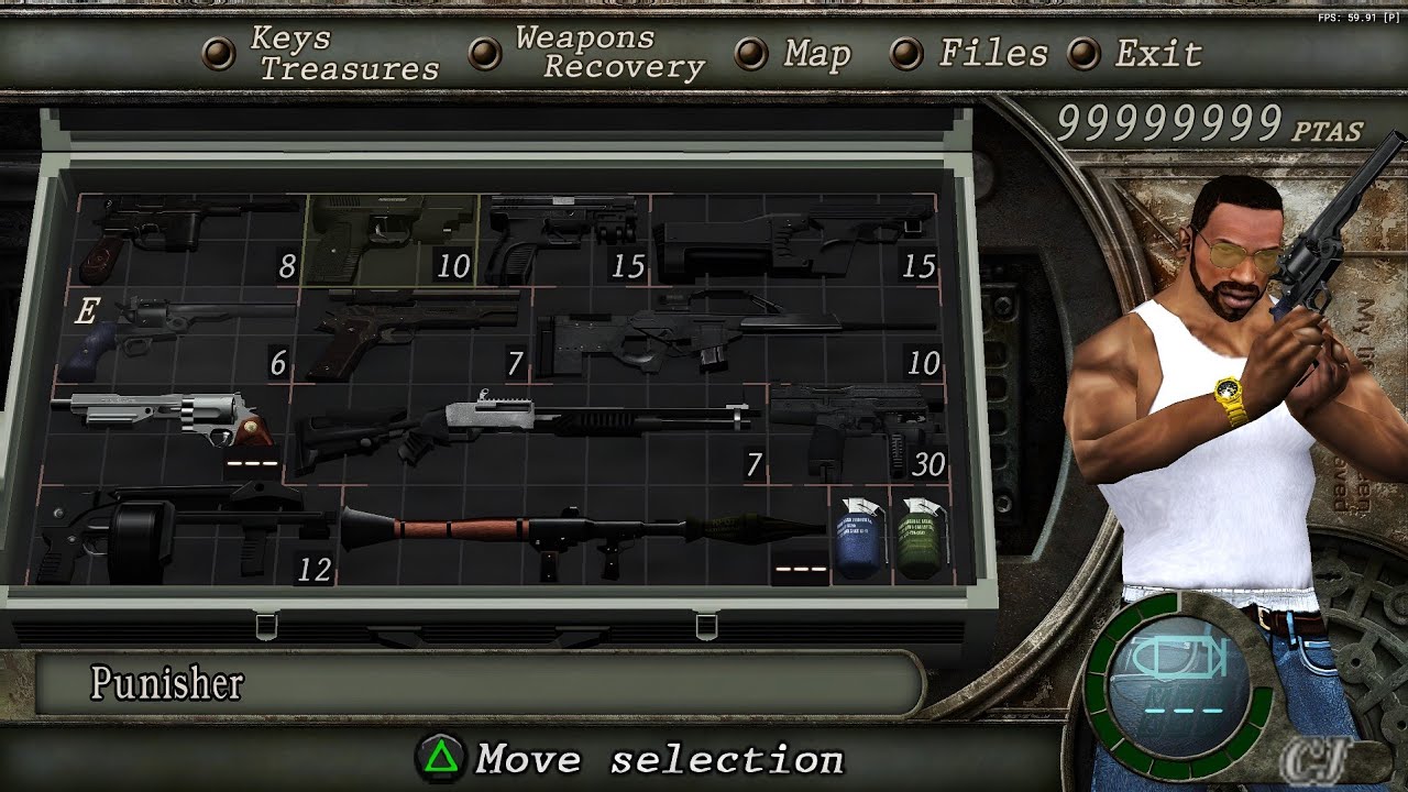 Resident Evil 4 CJ Mod on AetherSX2 & PCSX2 | GTA San Andreas CJ Skin ...