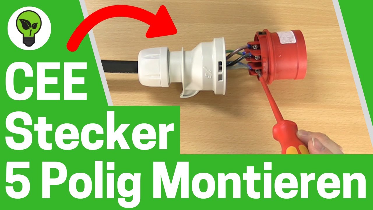 CEE Stecker Anschließen TOP ANLEITUNG: Wie 400V Kraftstromstecker 16A ...