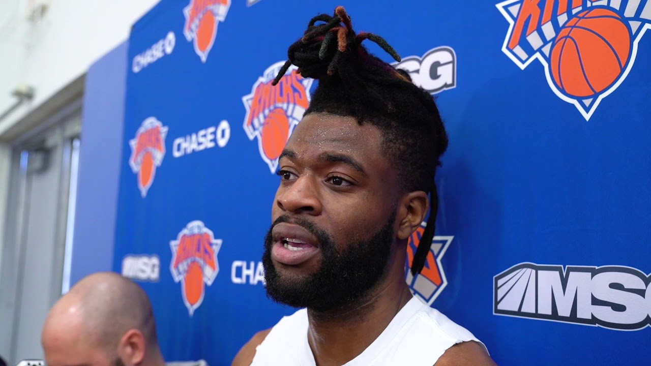Reggie Bullock Speaks from Knicks Practice, 1/17 - YouTube