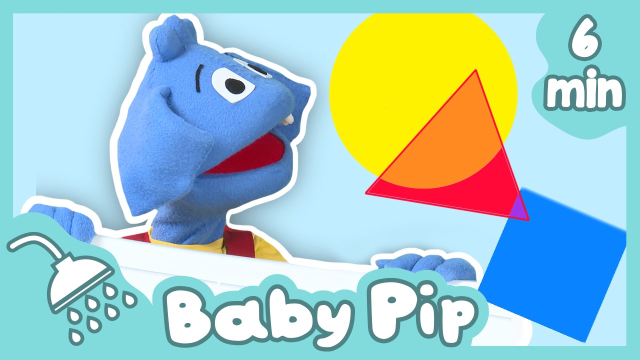 Learn the Shapes in the Bath | Baby Pip - YouTube