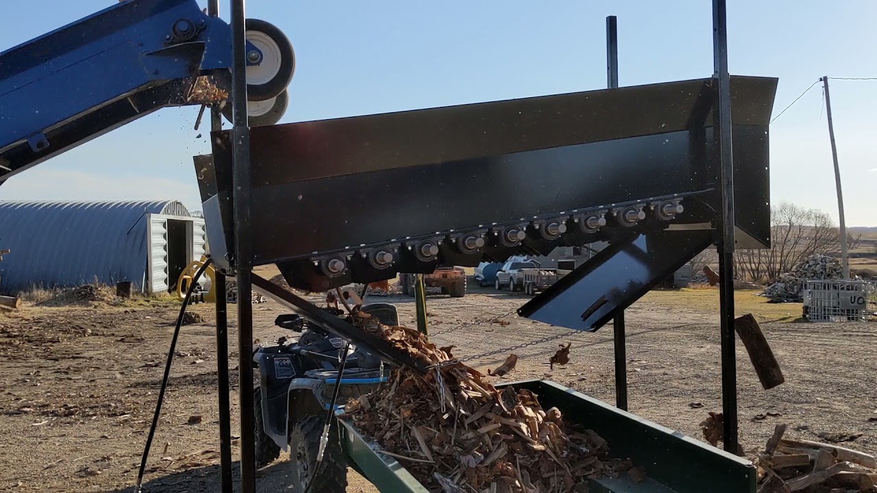 Homemade Firewood Disc Screener - YouTube