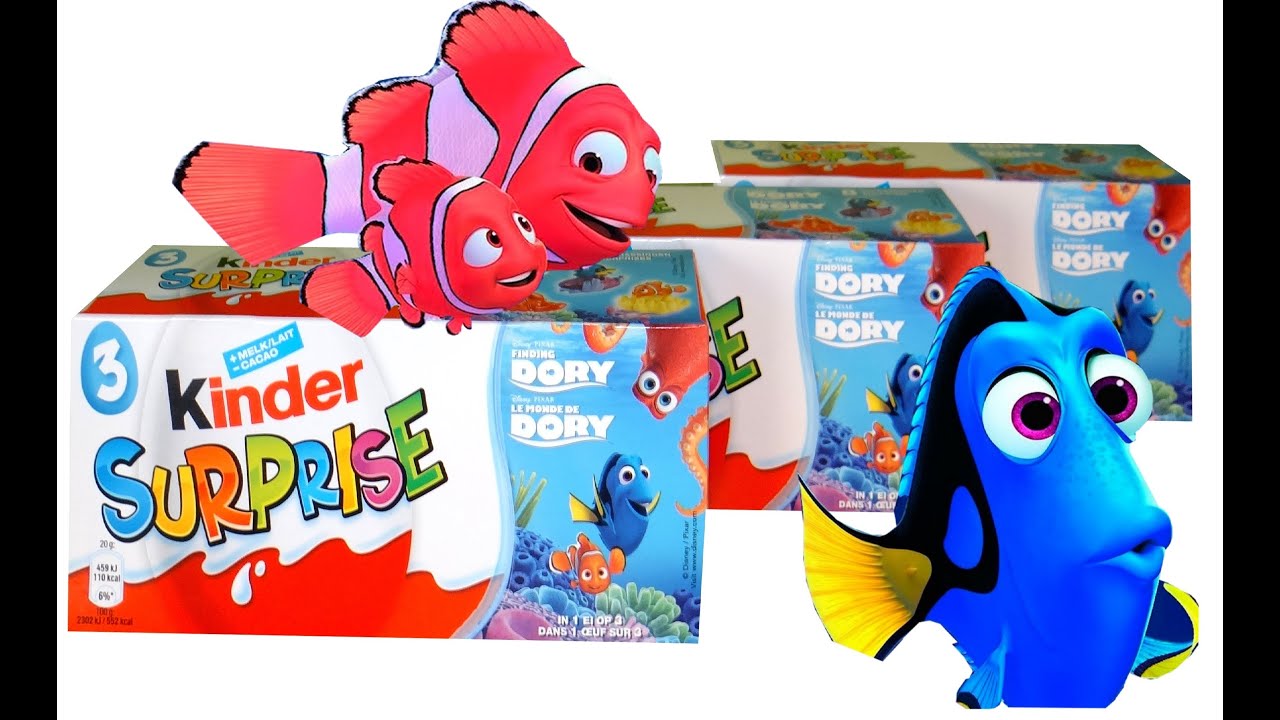 Huevos sorpresa de Buscando a Dory 2016 - Finding Dory surprise eggs ...