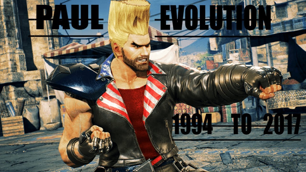 TEKKEN CHARACTER PAUL EVOLUTION |1994 TO 2017 - YouTube