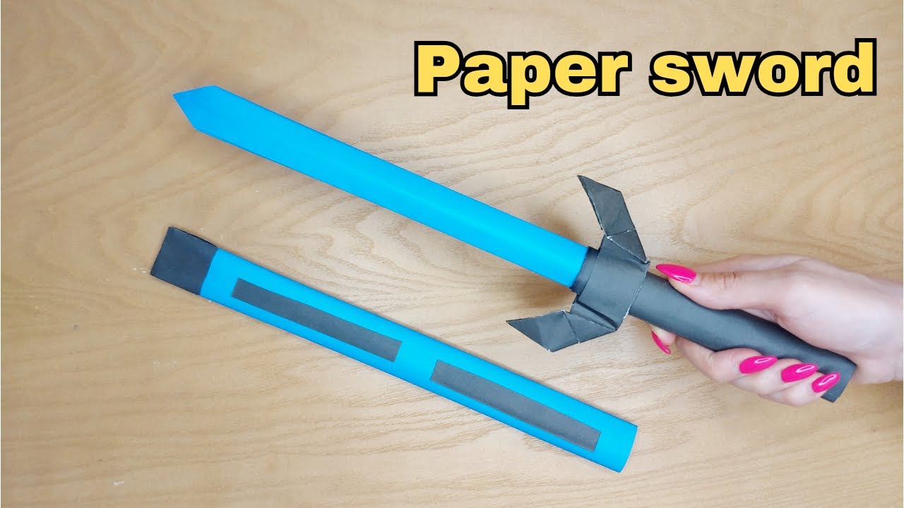 How to Make a Paper Sword / easy origami tutorial for paper sword ...