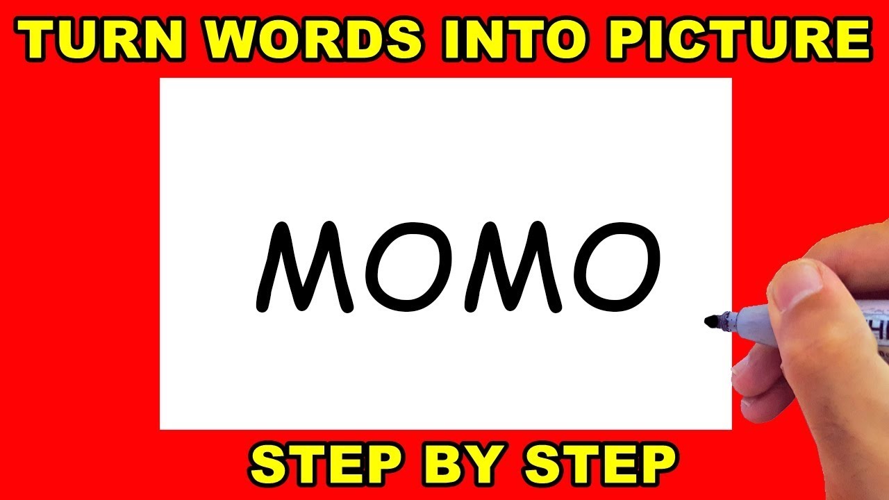 MOMO TURN WORDS INTO PICTURE EASY FOR BEGINNERS - YouTube